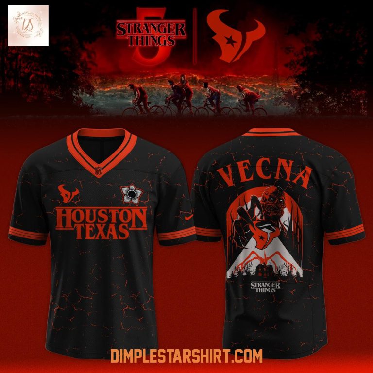 All Team NFL x Stranger Things 5 Football Jersey - Dimplestartshirt