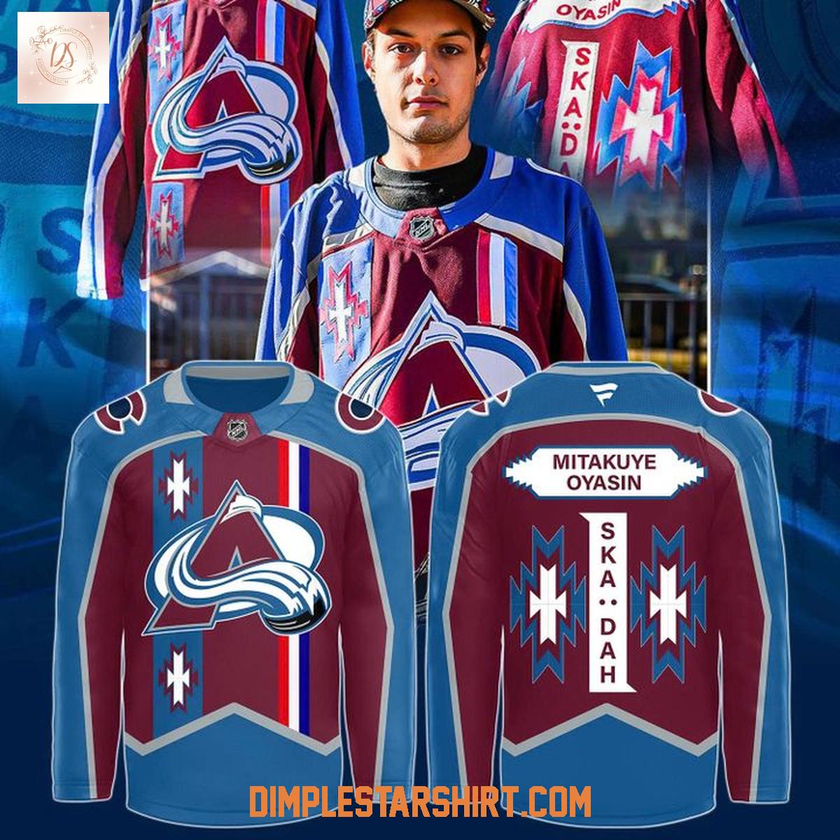 Colorado Avalanche Native American Heritage Month 2025 Hockey Jersey ...