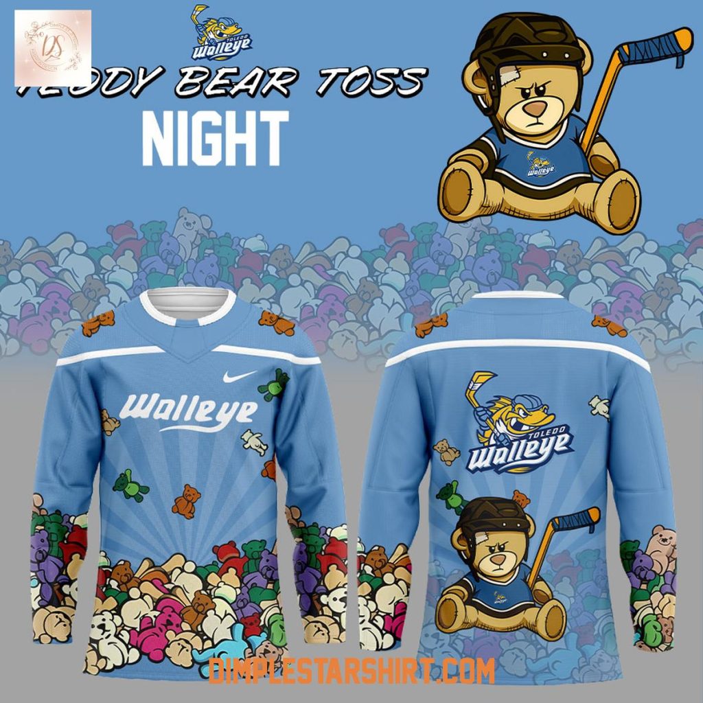 Toledo Walleye Teddy Bear Toss Night 2025 Jersey - Dimplestartshirt