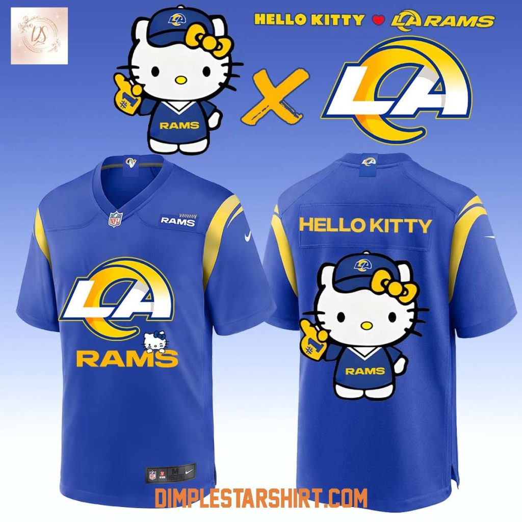 Los Angeles Rams x Hello Kitty Football Jersey - Dimplestartshirt