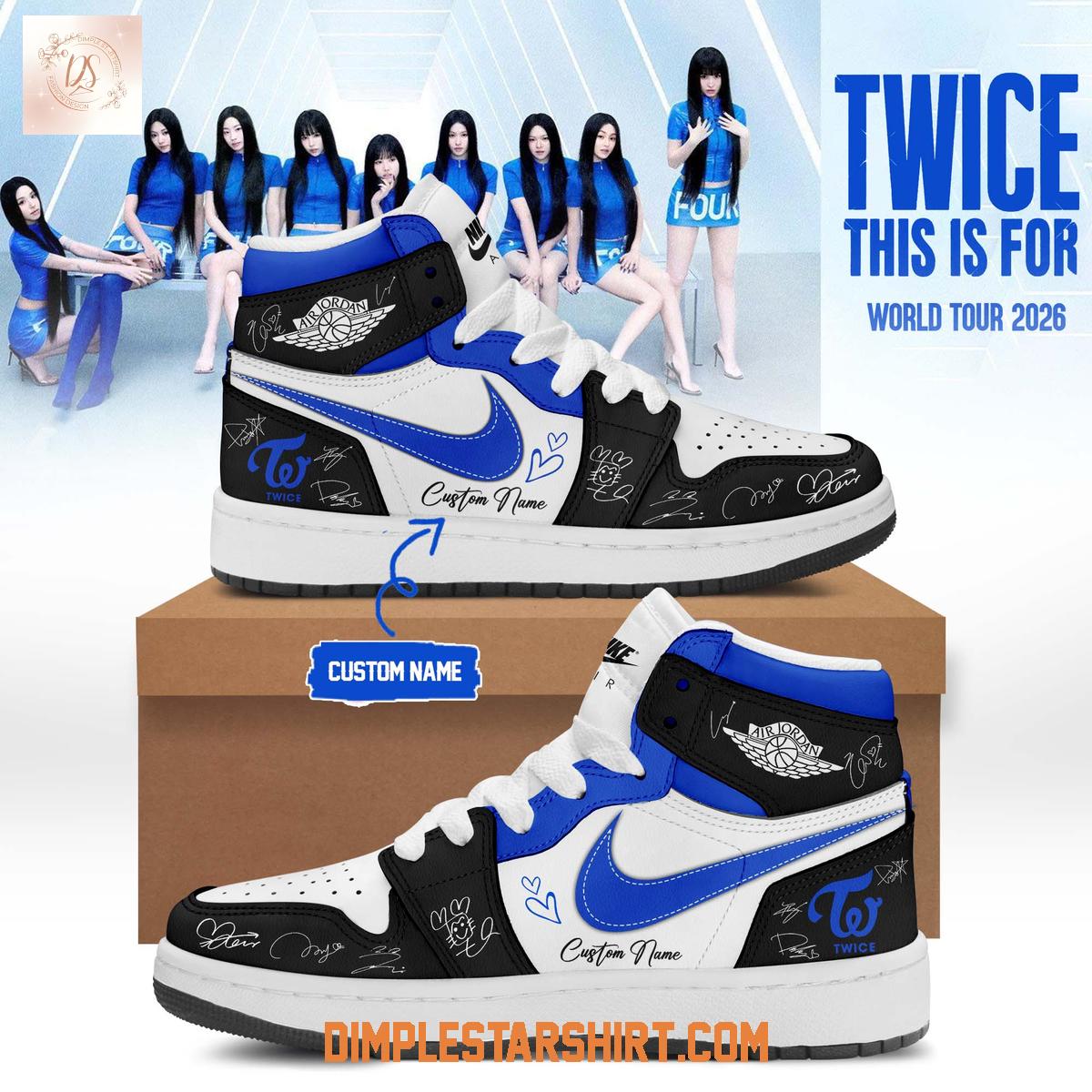 Twice This Is For World Tour 2026 Signature Air Jordan 1 Shoes ...