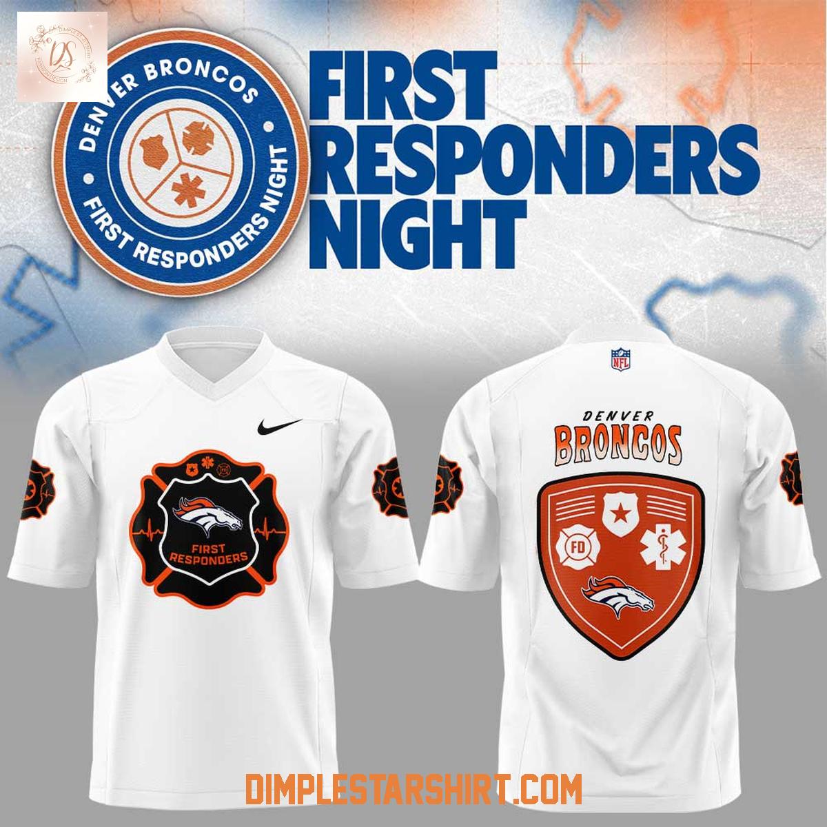 Denver Broncos First Responders Night 2026 Football Jersey ...