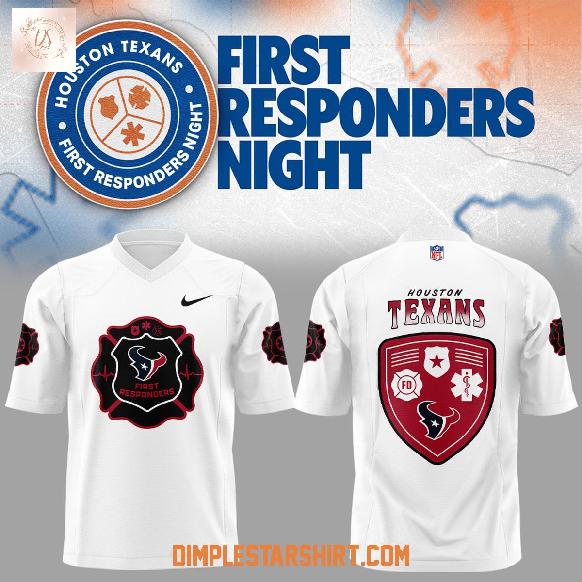 Houston Texans First Responders Night 2026 Football Jersey ...