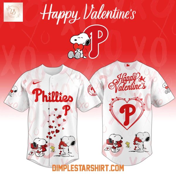 Philadelphia Phillies Happy Valentine's 2026 Jersey - Dimplestartshirt